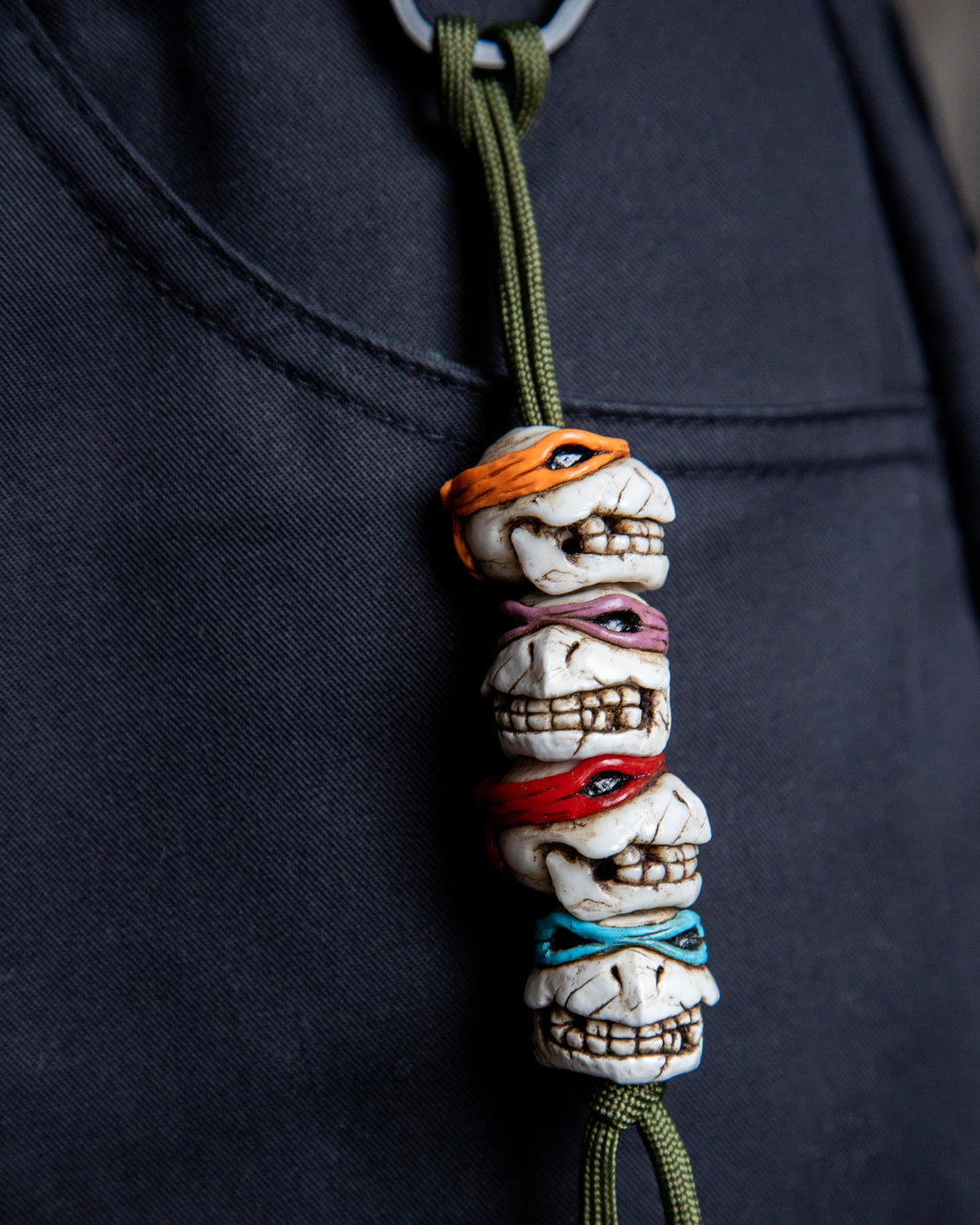 Set of 4 turtles skull beads – Apes Art