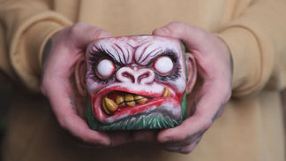 Clown Ape resin pot – Apes Art